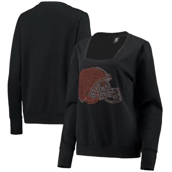 NFL | Sweaters | Nfl Black And Orange Crew Neck Sweater With Helmet ...